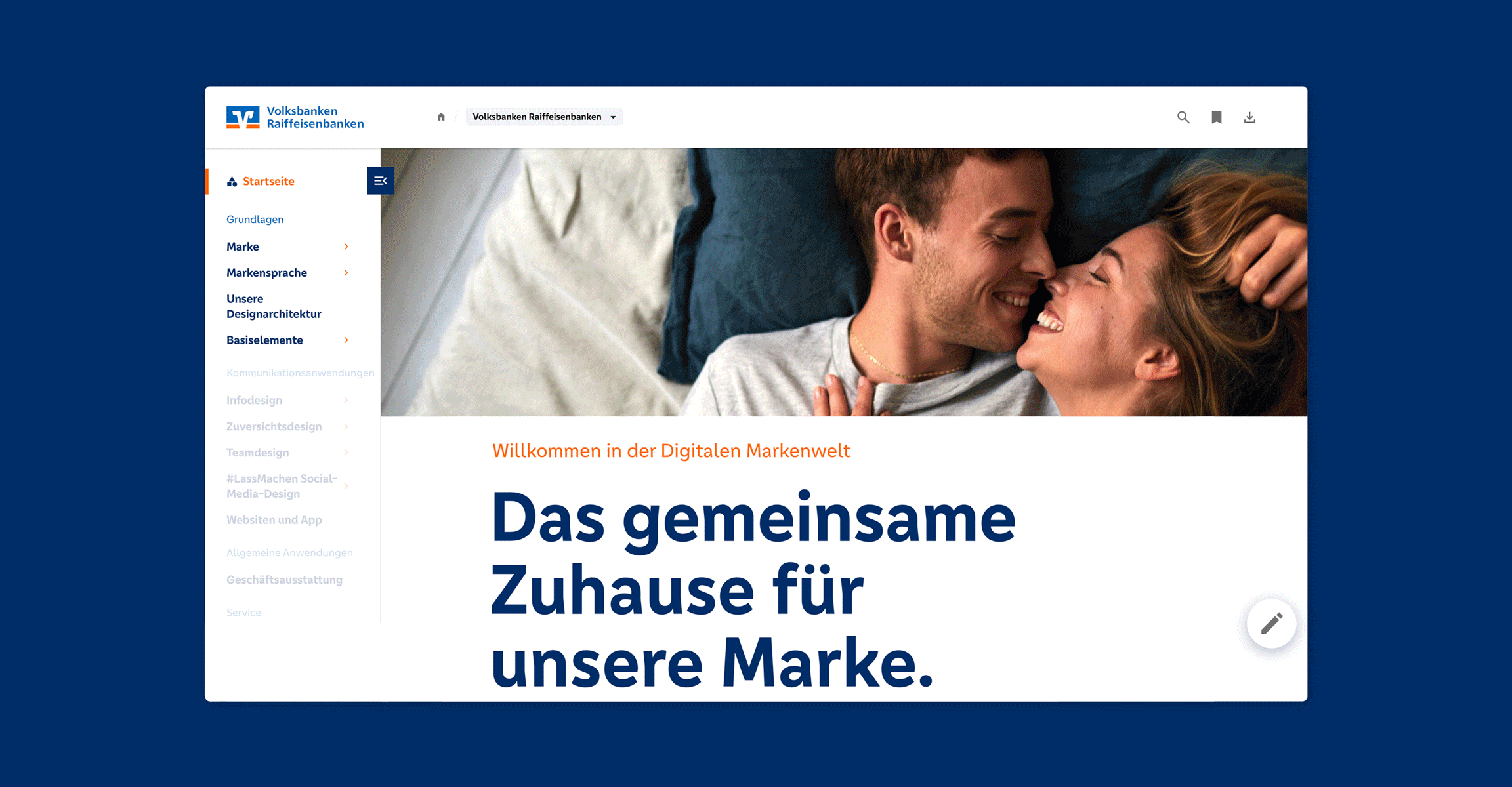 wirHub: Das Digital Brand Management der Marke Volksbanken Raiffeisenbanken | wirDesign